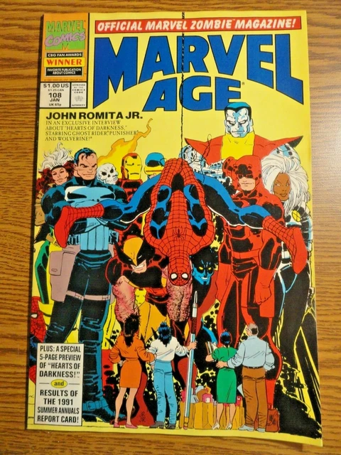 MARVEL AGE #108 Romita Spider-Man X-Men Housse Clé Fantôme Rider ...