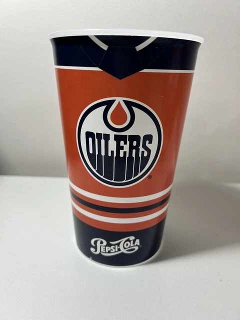 EDMONTON OILERS NHL Hockey Pepsi Cola Uniform Design Plastic Drink Cup ...