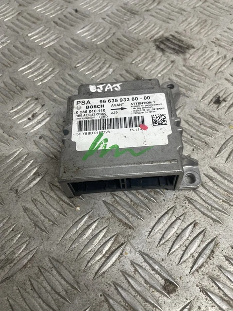 PEUGEOT 207 AIRBAG Ecu Control Module Srs Control Unit 9663593380 Air ...