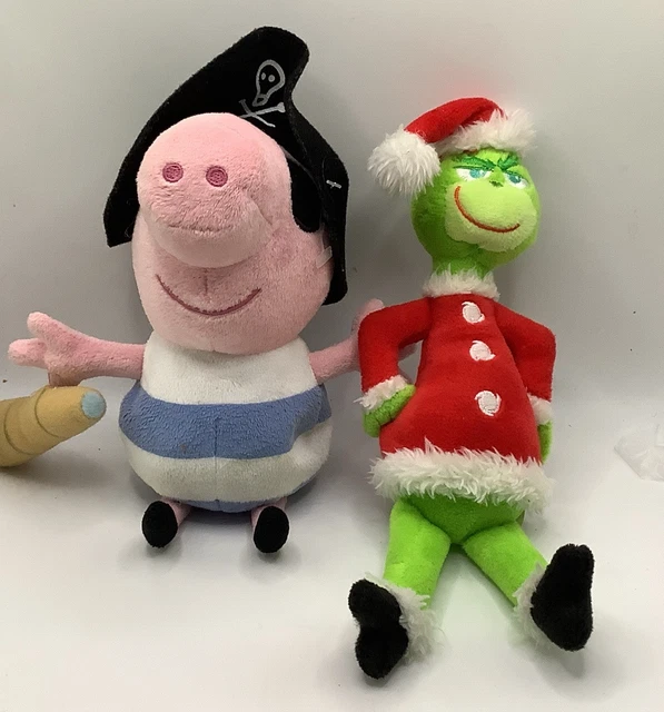 PEPPA PIG GEORGE ty pirate plush soft toy small + Christmas grinch ...
