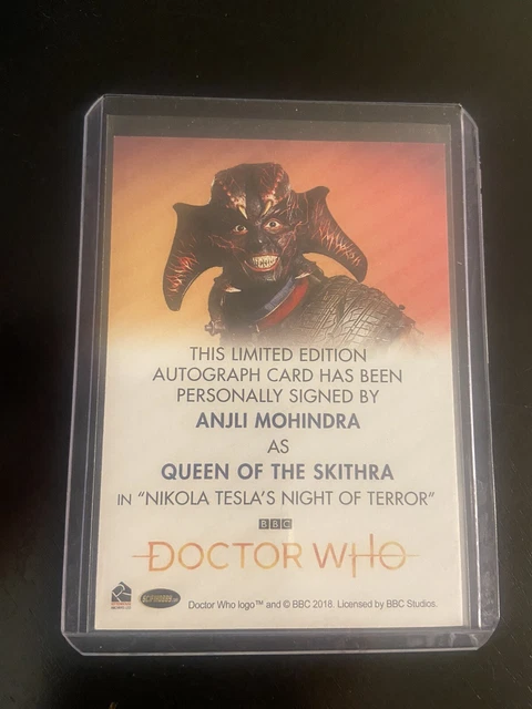 AUTOGRAPHE 2022 DOCTOR Who Series 11 & 12 ANJLI MOHINDRA comme REINE OF ...