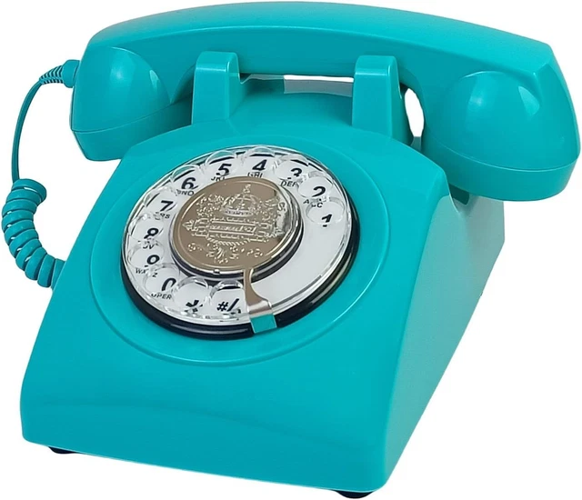 RETRO ROTARY DIAL Corded Phone - Old Fashioned Vintage Style £75.99 ...