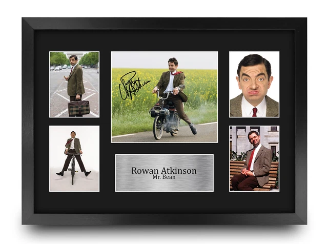 ROWAN ATKINSON MR Bean A3 Framed Signed Autograph Picture Gift for TV ...