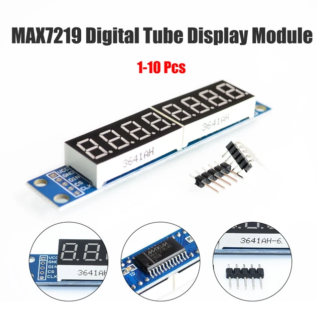 NEW DIGITAL TUBE MAX7219 LED Module 8 Digit 7 Segment Display Module Free Post $11.29 - PicClick AU