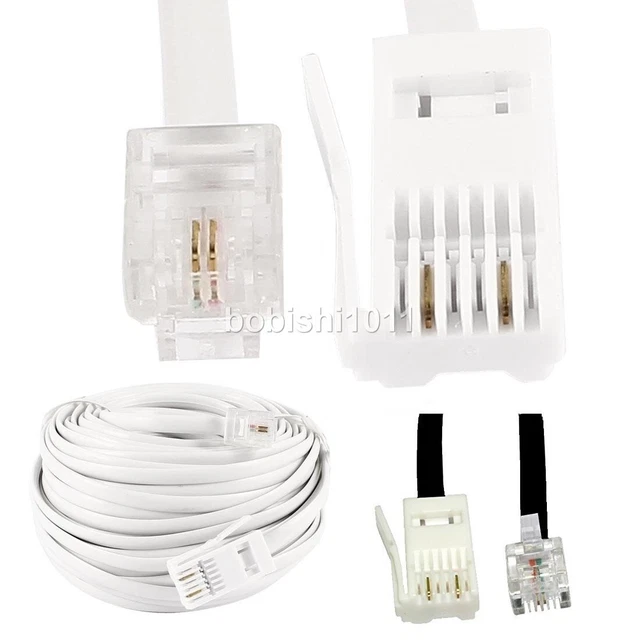 BT 431A (2,5) Plug To Rj11 6P2C Telephone Line Cord, 2 Wire Crossover ...