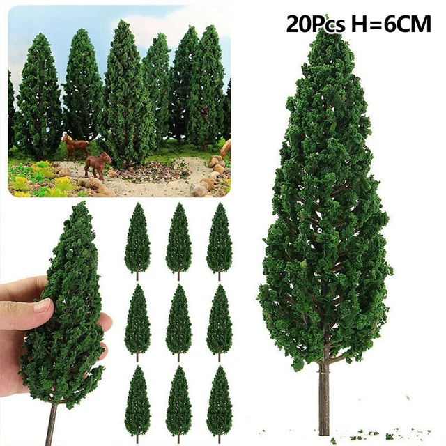 20X MODEL-TREES TRAIN Railway Diorama Paysage Layout 6cm Artificiel ...
