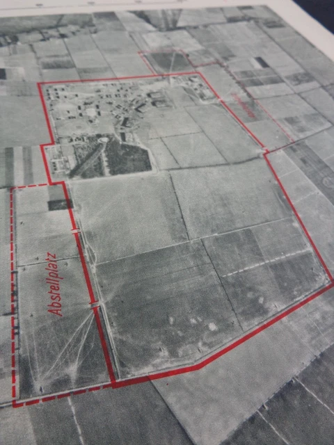 WW2 &BATTLE OF BRITAIN" dated GERMAN BOMBING TARGET MAP of "RAF MARHAM ...