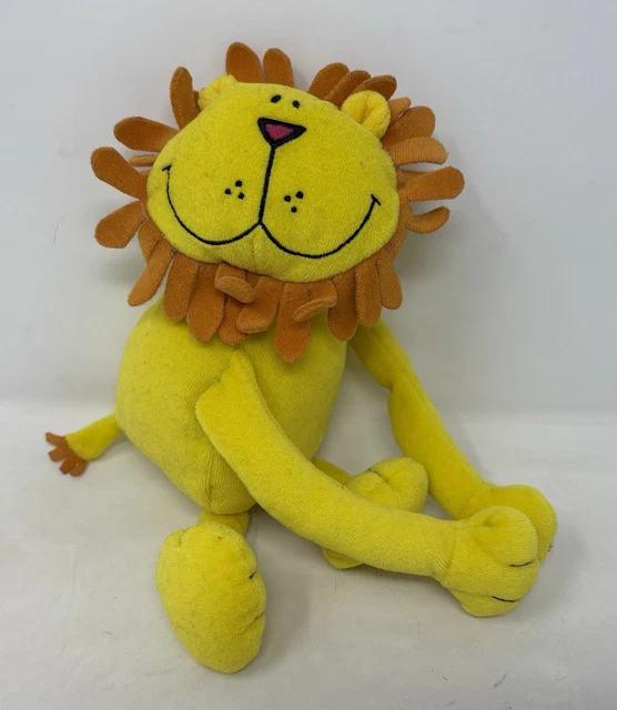 YELLOW LION ‘STICKY Hands’ Soft Stuffed Toys Plushies (G5) Cute Teddies ...
