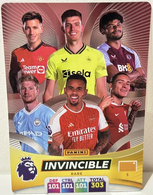 PANINI ADRENALYN XL Premier League 2023/24 2024 Invincible Card No 5 ...