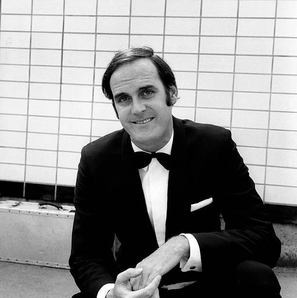 ENGLISH ACTOR WRITER And Comedian John Cleese Filming A Sketch 1970 OLD ...