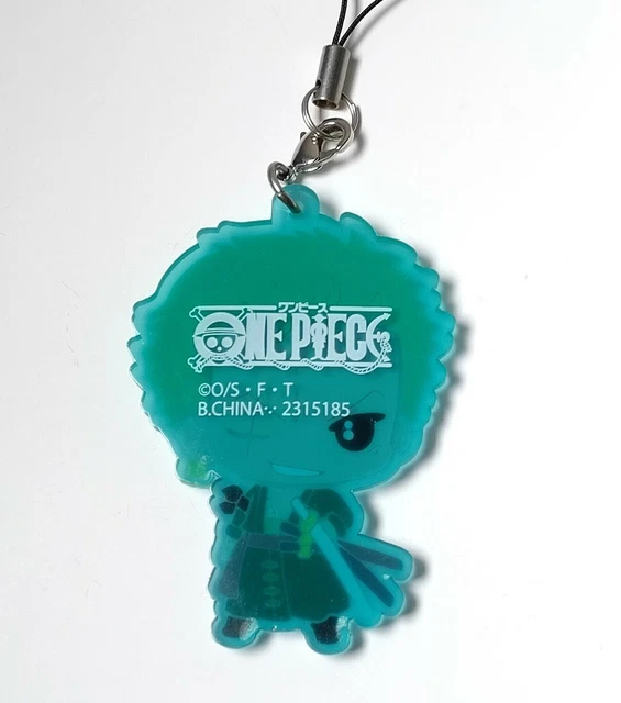 RORONOA ZORO ONE Piece Rubber Strap Keychain Mini Figure Toy From Japan ...