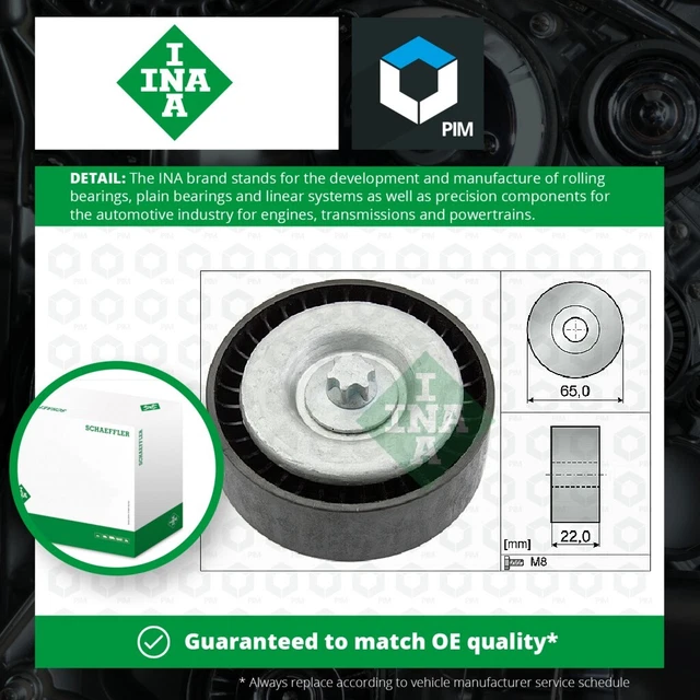 PULEGGIA INATTIVA CINTURA aux 532066710 deflessione guida INA ...