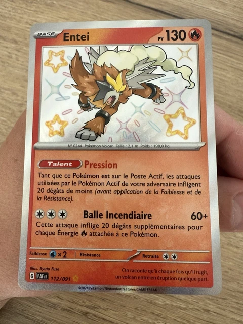 CARTE POKÉMON ENTEI 112/091 Ev4.5 Destinées De Paldea Neuve Fr EUR 12 ...