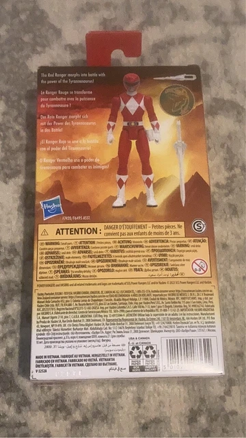 MIGHTY MORPHIN RED Power Rangers Figure 30th Anniversary VHS Style £25. ...