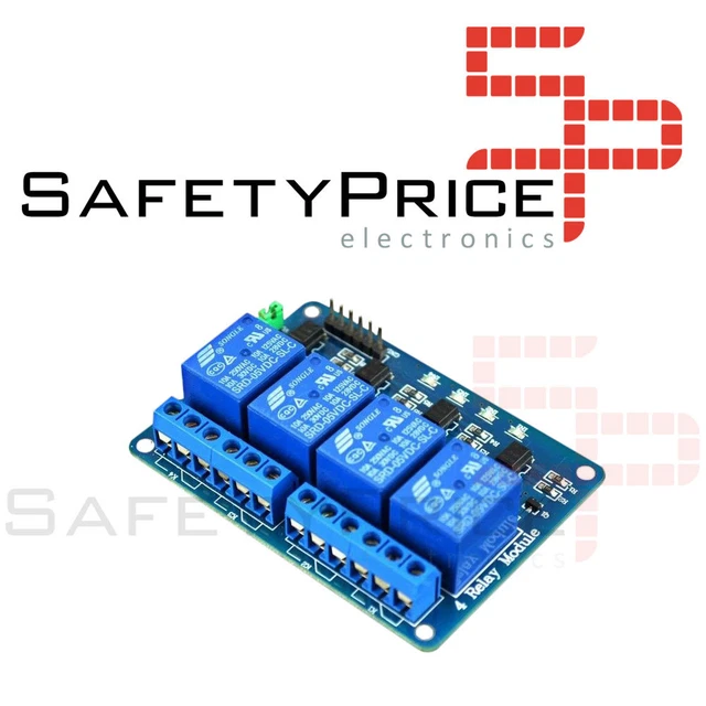 MODULO 4 RELES 5V Arduino Optoacoplados Electronica Relay Rele Shield ...