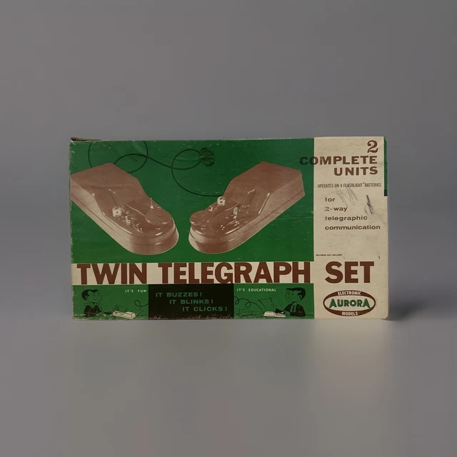 VINTAGE ELECTRONIC MODELS Aurora Twin Telegraph Set $49.48 - PicClick CA