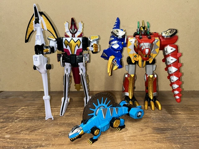 PACCHETTO POWER RANGERS Dino Thunder Thundersaurus Megazord Stegazord ...