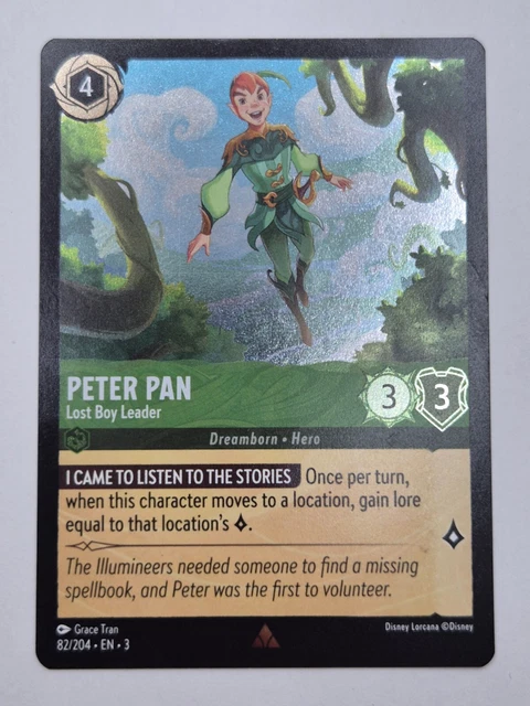 CARTE DISNEY LORCANA Chapitre 3 Peter Pan 82/204 Rare Foil TCG Neuve Anglais EUR 4,90 - PicClick FR