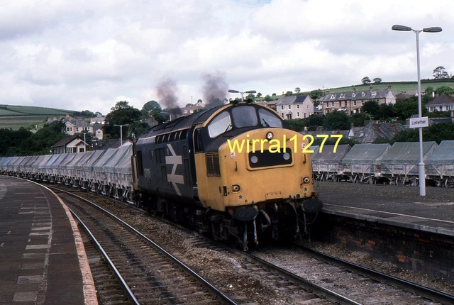 6X4 RAILWAY PHOTOGRAPH Class 37 37175 at Lostwithiel 06.87 £1.80 ...
