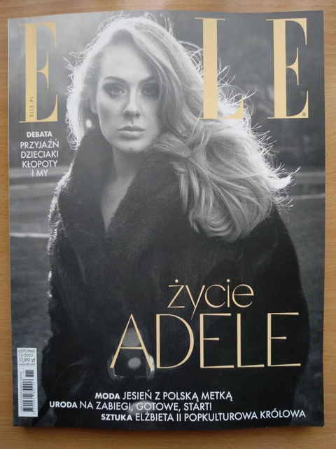 ELLE POLAND 11/2022, November 2022 ADELE on front cover Heidi & Leni ...