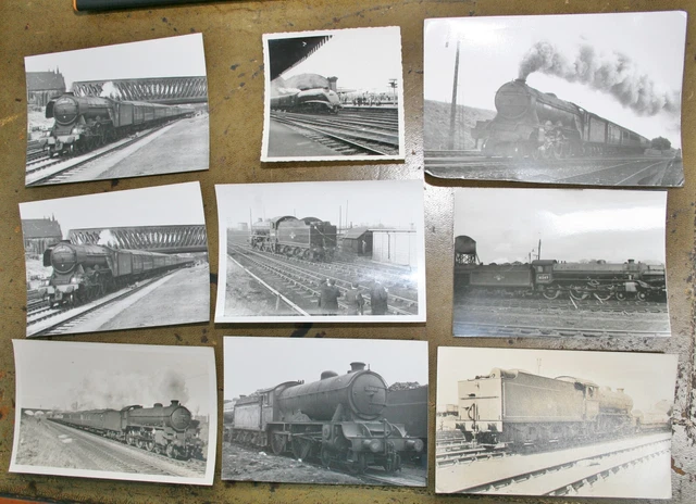 9 X B&W Steam Locomotive Photographs from LNER London North Eastern ...