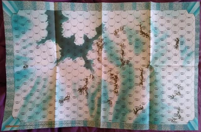 CLASSIC BATTLETECH PAPER Map Boreal Reach from Solaris VII Map Pack ...