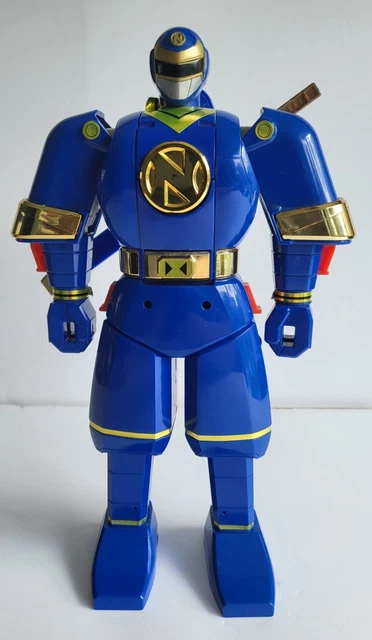 POWER RANGERS MMPR Ninja Sentai Kakuranger 1995 Bandai Blue Ranger £19. ...