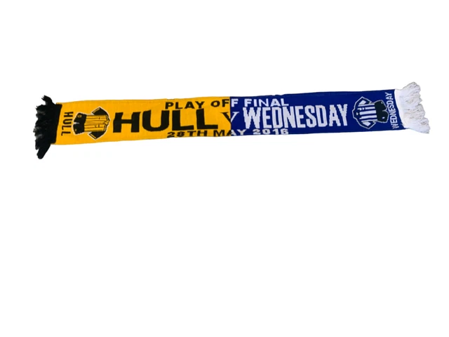 HULL CITY V Sheffield Wednesday Football Scarf - Play Off Final 2016 £7 ...
