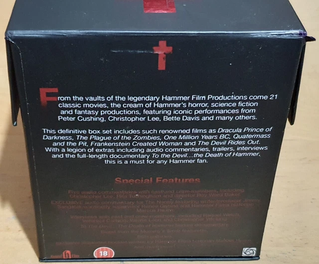 THE HAMMER COLLECTION 21-Disc Collector's DVD Box Set Peter Cushing £39 ...