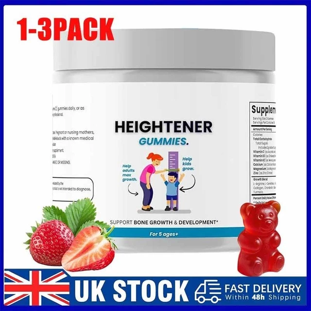 HEIGHTENER GUMMIES - Natural Height Growth Supplement For Kids Teens ...