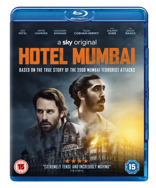 HOTEL MUMBAI (BLU-RAY) Armie Hammer Jason Isaacs Nazanin Boniadi Dev ...