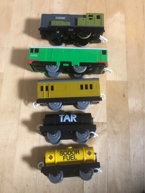 THOMAS & FRIENDS TOMY Plarail Trackmaster Boco Train TAR Tank Set of 5 ...