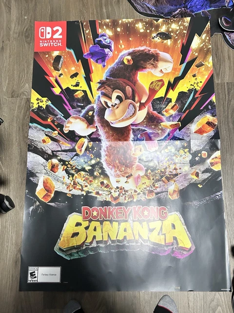 DONKEY KONG BANANZA Nintedo Switch 2 GameStop Promo Uscita Poster EUR ...