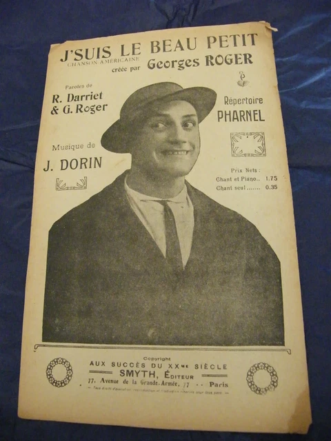 PARTITURA J'SUIS IL Bello Piccolo Georges Roger Foglio Musicale EUR 17 ...