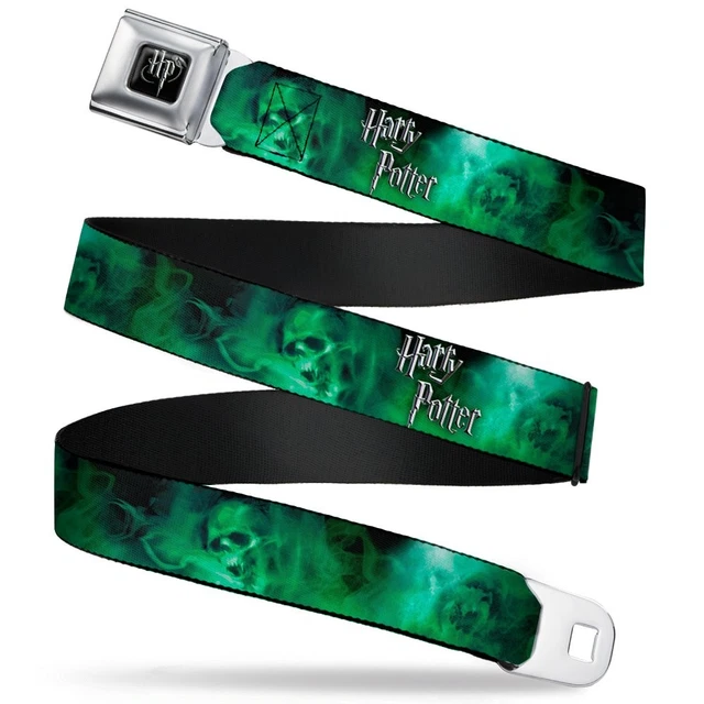 HARRY POTTER LOGO Full Color Black/White Seatbelt Belt - Har (US IMPORT ...