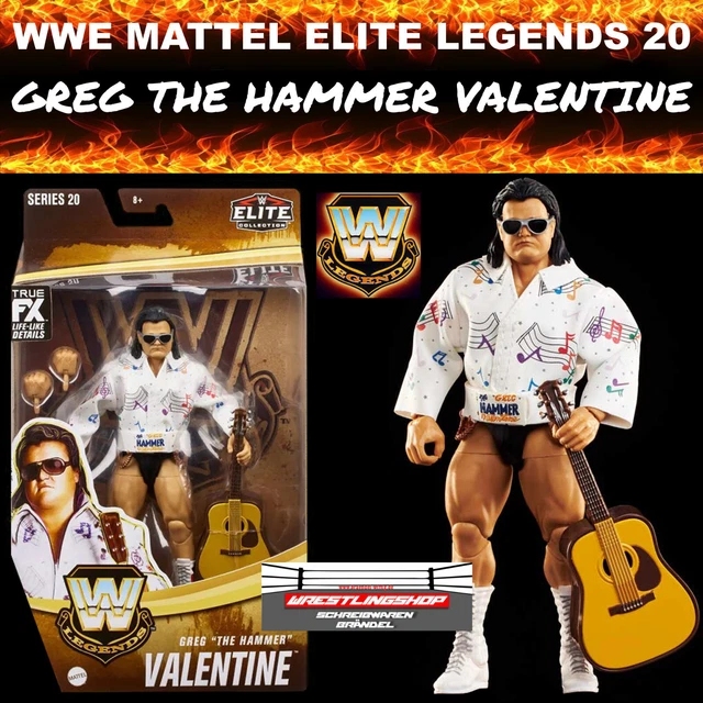 WWE MATTEL ELITE Legends Serie 20 Greg Valentine Blues Wrestling Figur ...