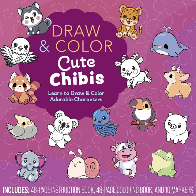 DRAW Y COLOR Lindo Chibis: Aprende A Adorable Caracteres - Incluido EUR ...