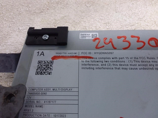 2024 ACURA MDX OEM Receiver Part Number 39540TYAA18 $459.02 - PicClick CA