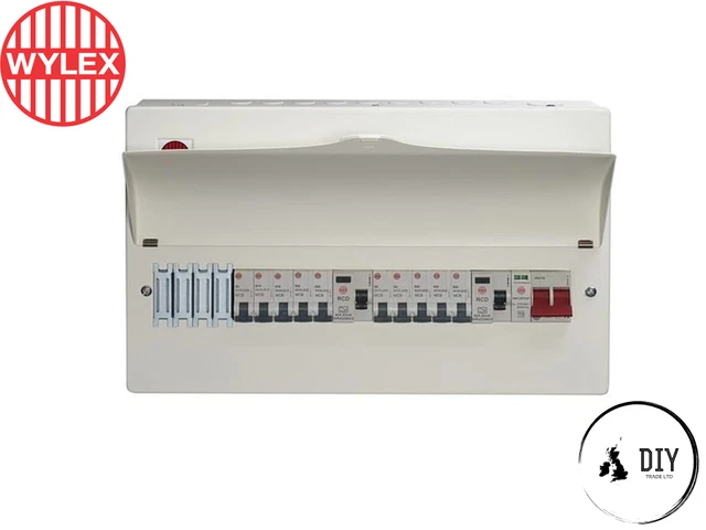VINTAGE WYLEX FUSE Board Consumer Unit 12 way metal clad £30.00 ...