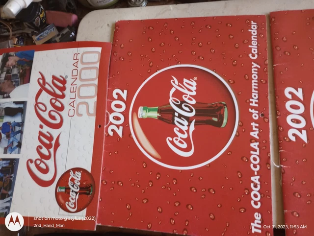 3: 1)2000 2)2002 New Coca Cola Calendars $75.47 - PicClick AU