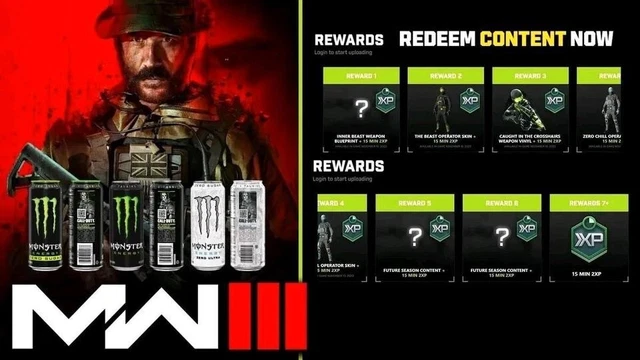 CALL OF DUTY Modern Warfare 3 Monster Energy Blueprint Weapon Operator ...