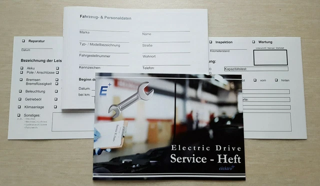 E AUTO SERVICEHEFT Wartungsheft Scheckheft Inspektionsheft für ...