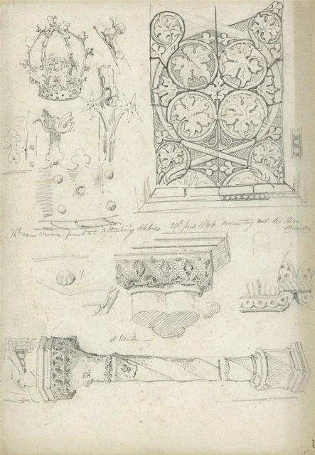 THOMAS HENRY WATSON (1839-1913) Pencil Drawing - Schloss Altenburg ...