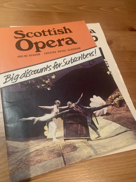 THEATRE ROYAL GLASGOW Scottish Opera 1981/1982 Season Programme ...