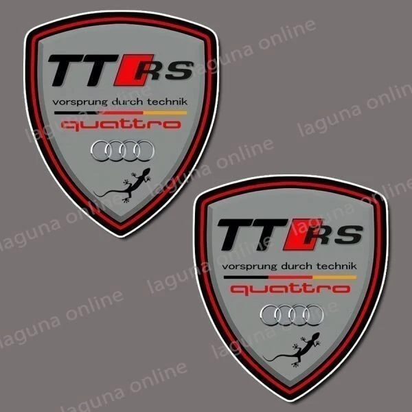 AUDI TT RS Logo Glanz Wetterfest Aufkleber Sticker EUR 10,39 - PicClick DE
