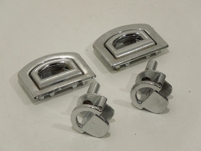 VW GOLF 5K MK6 Estate Silver Chrome Boot Tie Downs Set 4 1J0864203D £14 ...