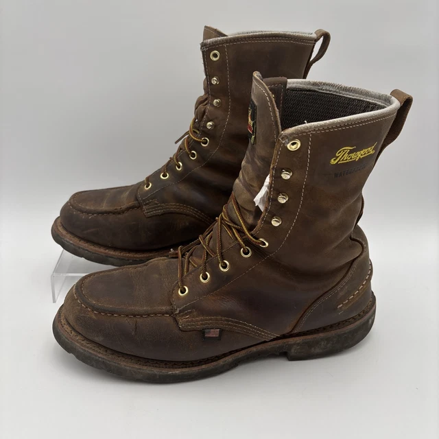 THOROGOOD 814-3890 MEN'S 8" Crazy Horse Soft Toe Boot Brown Size 11 EE ...