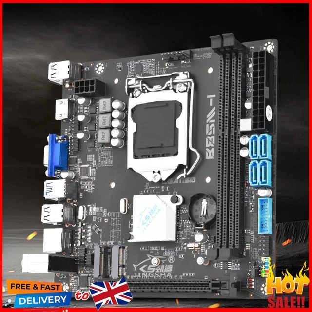 B85 LGA1150 MOTHERBOARD 2x1600MHz DDR3 for 4th Gen Core i7 i5 i3/Pentium/Celeron £29.26 ...