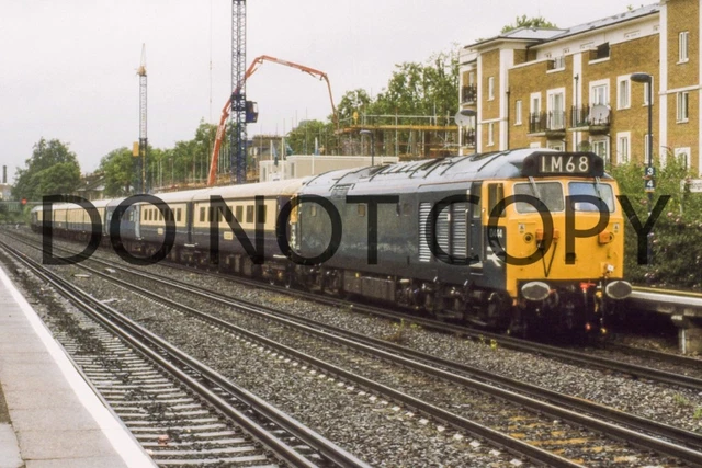 UK DIESEL TRAIN Railway Photograph Of Class 50 D444 Loco. Rm50-346 £1. ...