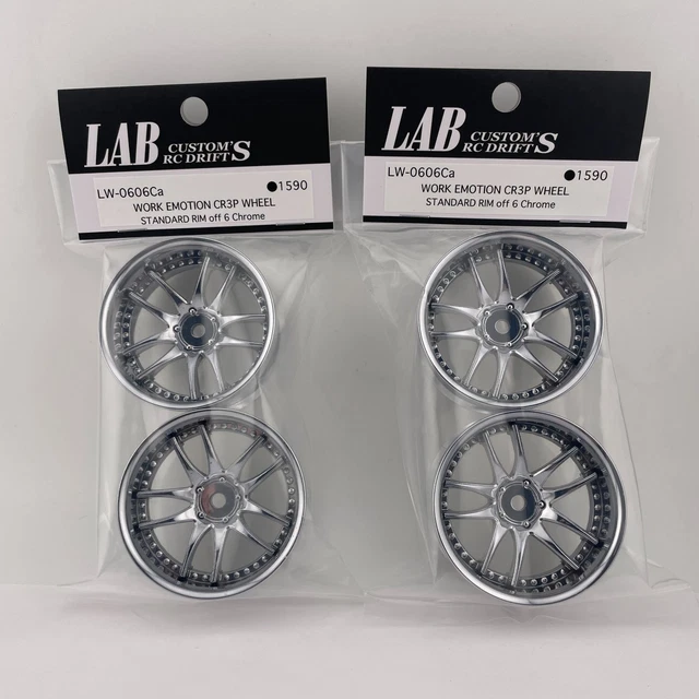LAB LW-0606CA X2 WORK EMOTION CR3P WHEEL STANDARD RIM off6 Chrome RC ...